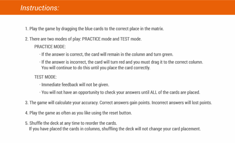 Process Group Shuffle Game - Interactive Version - RMC Learning Solutions